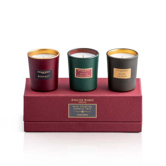 MINI SCENTED CANDLE TRIO LIMITED EDITION 3x65 G – atelierrebuljo